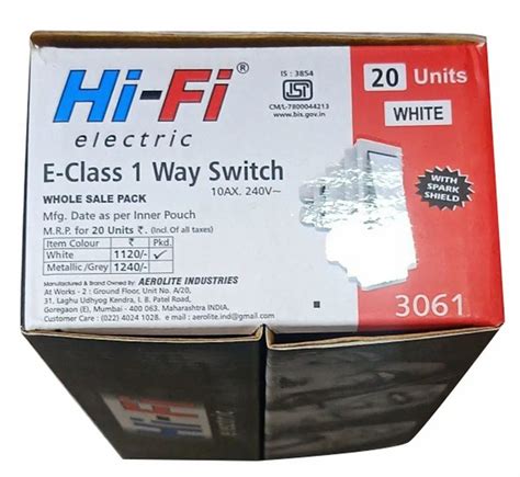 5a E Class One Way Switch 1m At ₹ 260 Piece In Bengaluru Id 2855388828788