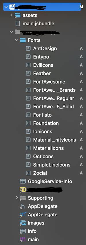 Xcode React Native Vector Icons Icons Dont Show Up In Ios Release