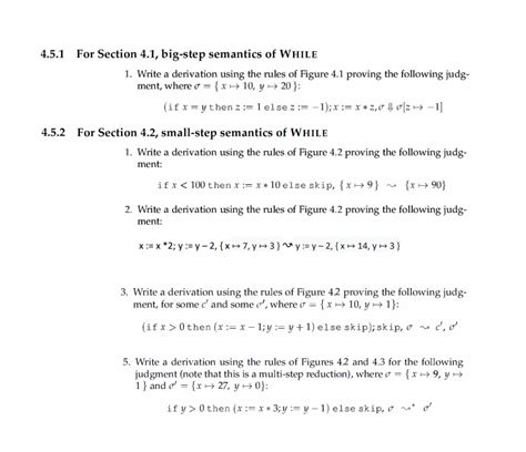 Solved For Section 41 Big Step Semantics Of While 1 Write