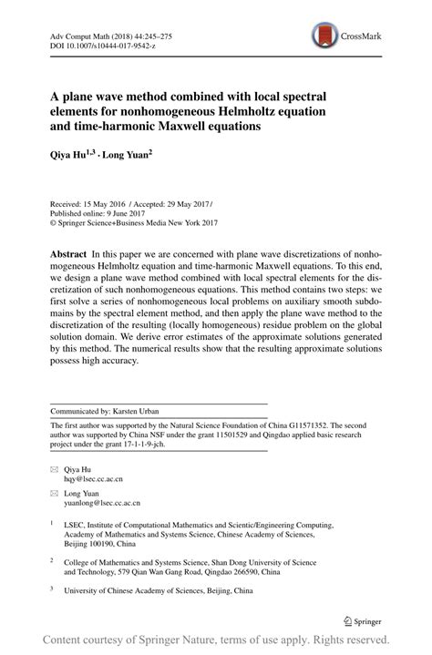 A Plane Wave Method Combined With Local Spectral Elements For Nonhomogeneous Helmholtz Equation