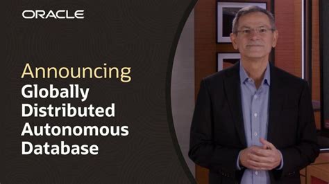 Oracle On Linkedin Oracle Globally Distributed Autonomous Database Announcement