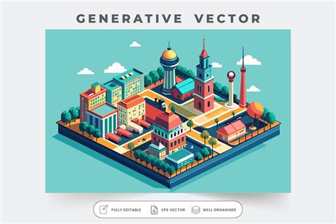 Colorful Isometric Illustration Showcasi Graphic By Iftikharalam