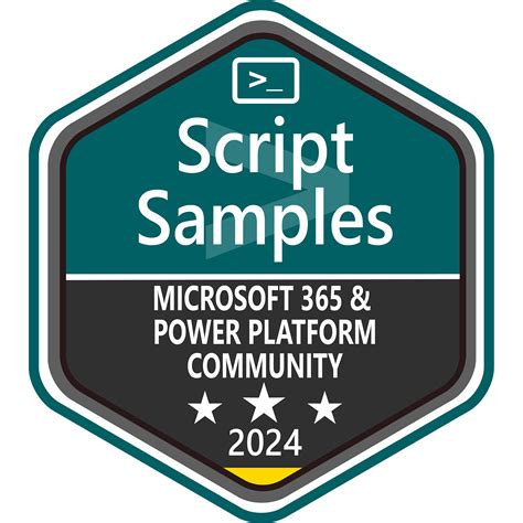 Script Samples Expert Microsoft 365 And Power Platform Community 2024 Credly