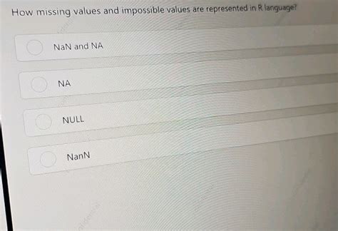 How Missing Values And Impossible Values Are Studyx