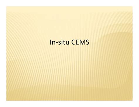 Continuous Emission Monitoring Systems Cems Pdf