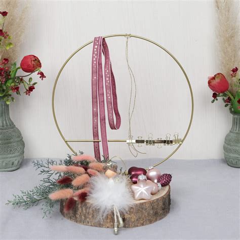 Diy Stehenden Metallring Weihnachtlich Dekorieren