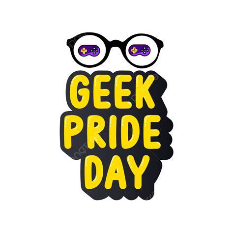 Geek Clipart Png Images Vector Illustration Of Geek Pride Day With