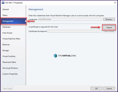 How To Add And Config Vcenter And Esxi Hosts In Scvmm 2019 Provirtualzone Virtual
