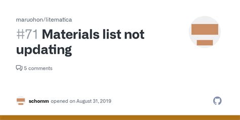 Materials List Not Updating Issue Maruohon Litematica GitHub