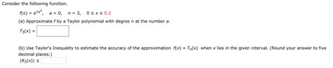solved consider the following function 4x2 a approximate f