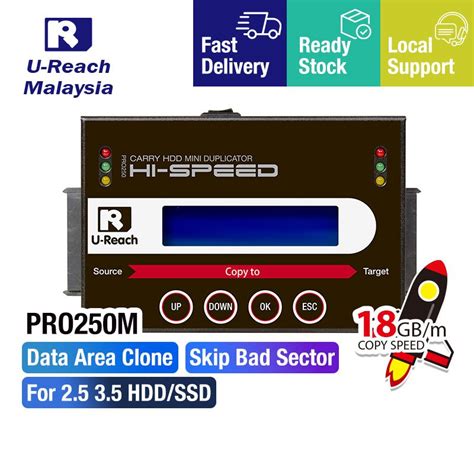 UReach PRO M To SATA Hard Drive Duplicator GB Min High Speed SSD HDD Clone Erase