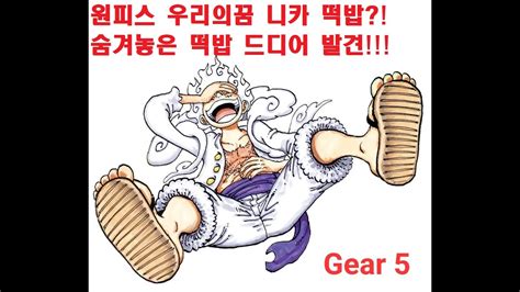원피스 우리의꿈 니카열매 떡밥 개소름 Youtube