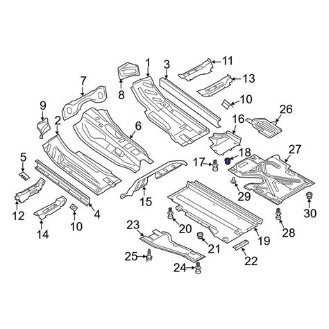 Audi OE WHT000713 - Fender Liner Nut