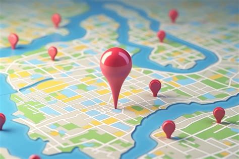 Premium Photo 3D Map Travel Location Locator Mark Of Map And Location