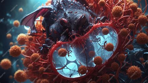 Premium Ai Image Nipah Virus Disease Imaginary Concept