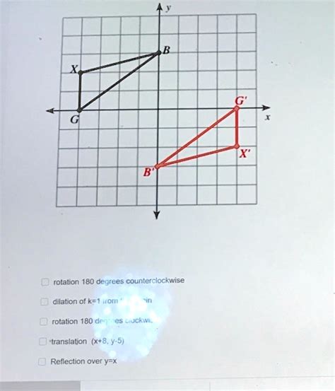 Solved Rotation 180 Degrees Counterclockwise Dilation Of K1 Iom