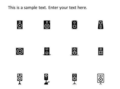 Speaker Icons Powerpoint Template
