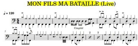 Mon Fils Ma Bataille Live Daniel Balavoine Hellodrumscores