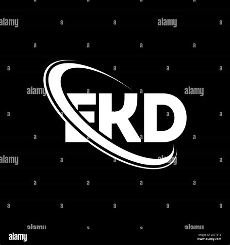 EKD Logo EKD Letter EKD Letter Logo Design Initials EKD Logo Linked With Circle And Uppercase