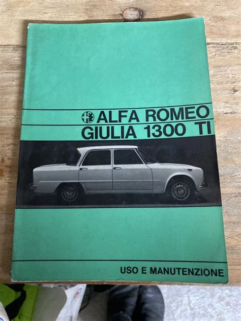 Notice Utilisation Alfa Romeo Giulia 1300 Ti Eur 4000 Picclick Fr