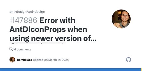 Error With AntDIconProps When Using Newer Version Of Types React Issue Ant Design