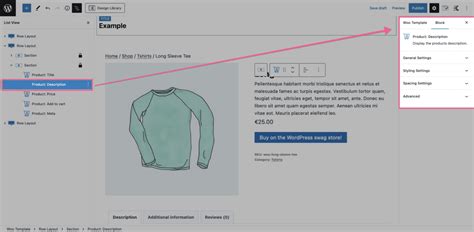 Woo Template Block Product Description Kadence Wp Documentation