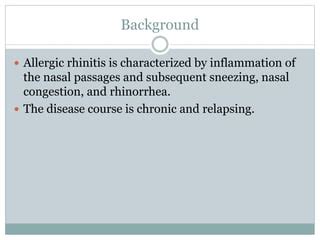 Allergy Rhinitis Ppt