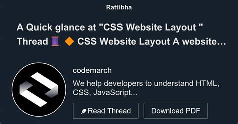 A Quick Glance At Css Website Layout Thread 🧵 Thread From