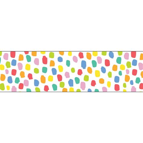 Core Decor Colorful Messy Dots EZ Border 48 Feet CTP10878 Creative Teaching Press Border