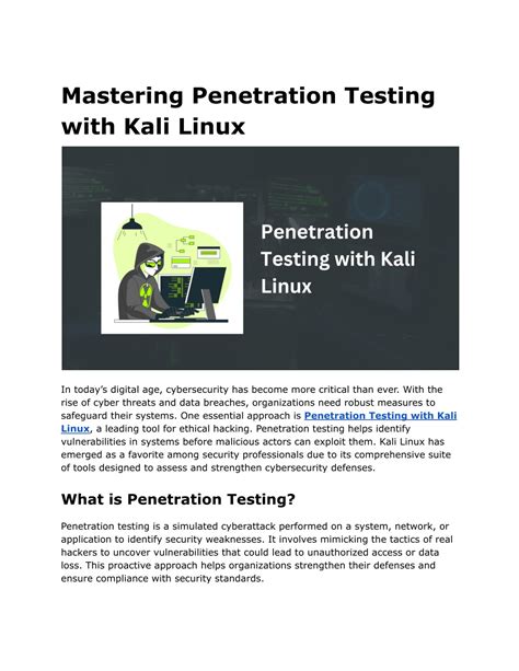 Ppt Mastering Penetration Testing With Kali Linux Powerpoint Presentation Id13905051