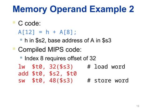 Computer Architecture Mips Introduction Isa Ppt