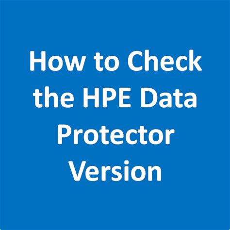 Hpe Data Protector