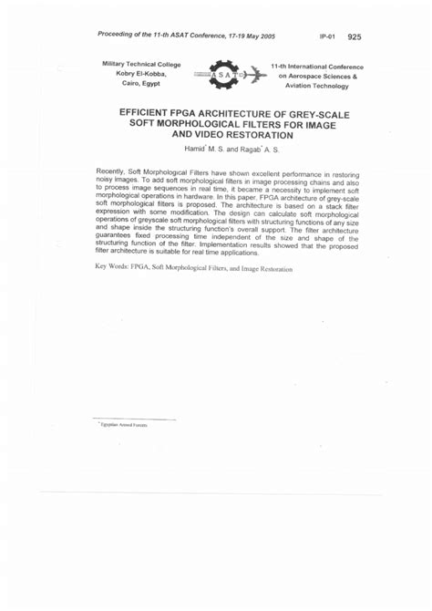Pdf Efficient Fpga Architecture Of Grey Scale Soft Morphological Filters For Image And Video
