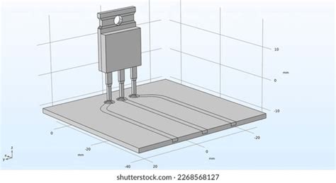 Computer Modeling Component Transistor Installed On Stock Illustration 2268568127 Shutterstock