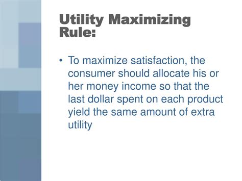 Ppt Consumer Behavior And Utility Maximization Powerpoint Presentation Id 448682