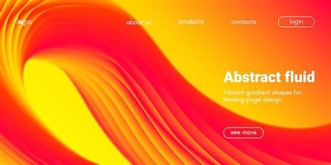 Premium Vector Gradient Fluid Shape Abstract Template For Futuristic