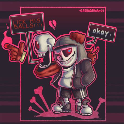 Dusttale Sans And Phantom Papyrus By G Norm Us On Deviantart