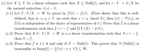 solved let v and w be vector spaces over a field k and f