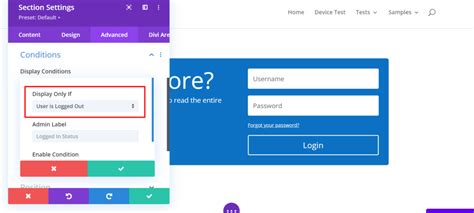 how to use conditional inline content in divi divimode