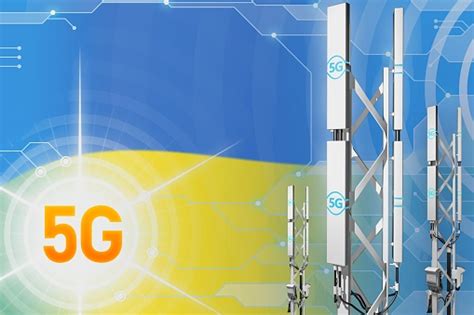 우크라이나 5g 산업 일러스트 큰 셀룰러 네트워크 돛대 또는 플래그와 하이테크 배경에 타워 3d 일러스트 0명에 대한 스톡 사진 및 기타 이미지 Istock