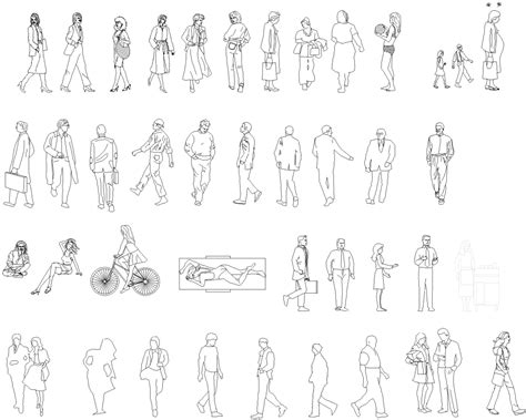 People In Autocad Cadblocks Hub For Industrial Design