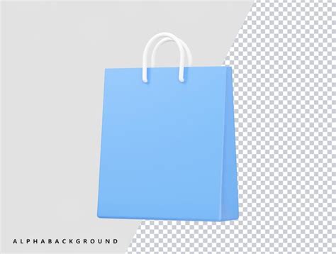 쇼핑 아이콘 3d 렌더링 벡터 일러스트 레이 션 투명 프리미엄 Psd 파일
