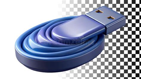 Blue USB Drive Flash Drive Data Storage And Portable Memory Png Transparent Image Generative