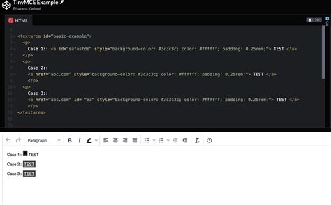 Link Tag Not Working Issue 7828 Tinymce Tinymce GitHub