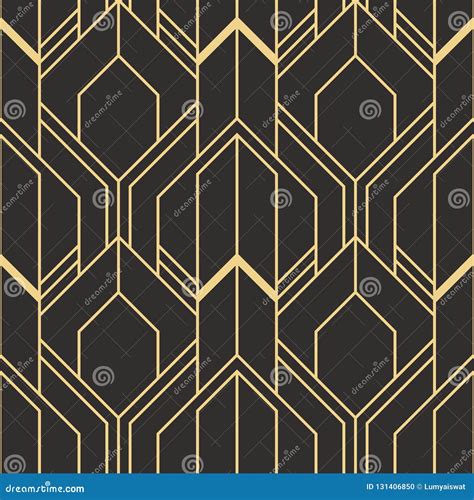 Vector Modern Seamless Geometry Pattern Hexagon Black And White