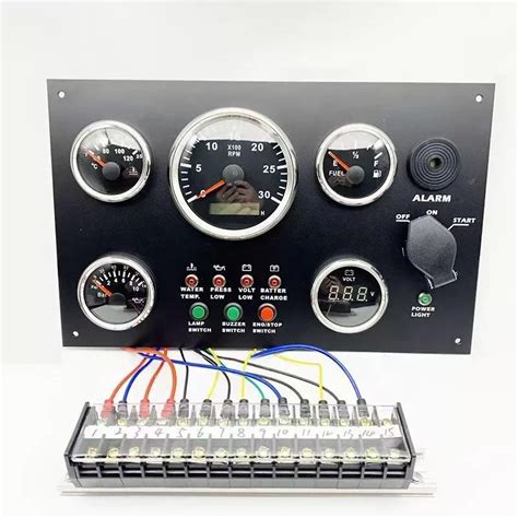 Boat Gauge Set Dashboard Instrument Panel Hemugauge