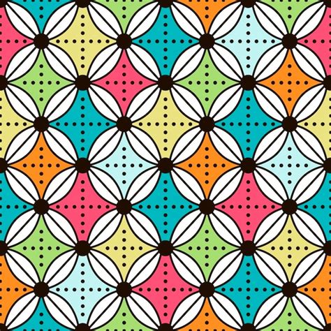 Premium Vector Colorful Abstract Seamless Pattern Endless Background