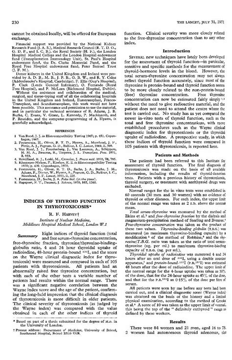 Pdf Indices Of Thyroid Function In Thyrotoxicosis Dokumentips
