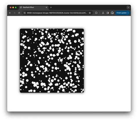 Creating An Animated 3d Starfield Effect