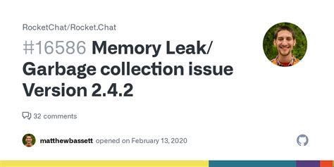 Memory Leak Garbage Collection Issue Version 242 · Issue 16586
